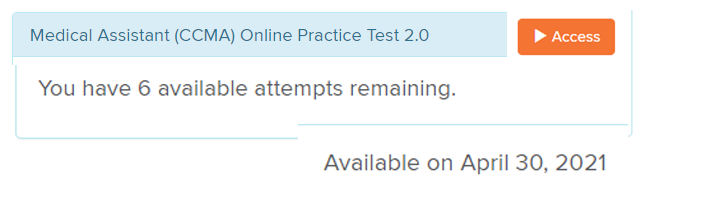 How to Access Online Study Guide and Practice Tests through a Course
