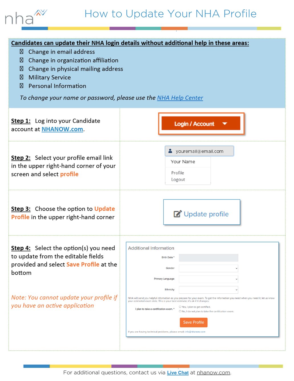 How to Update Your Candidate Profile