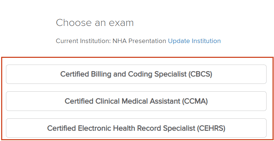 Applying for an NHA Exam