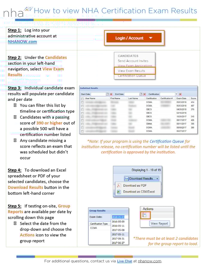 How to View Certification Exam Results