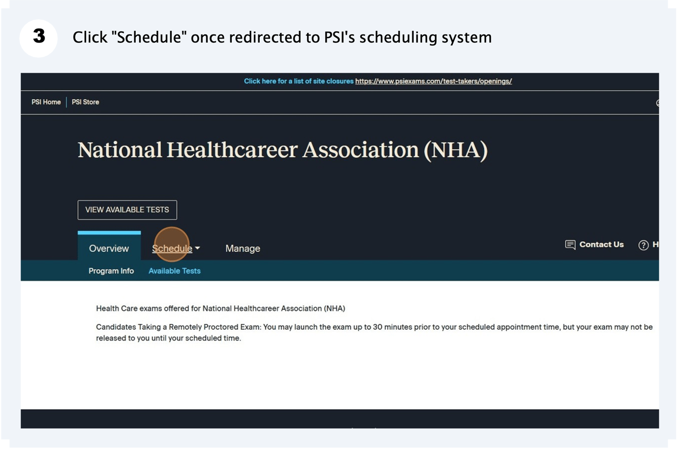 How to Schedule an Exam with PSI