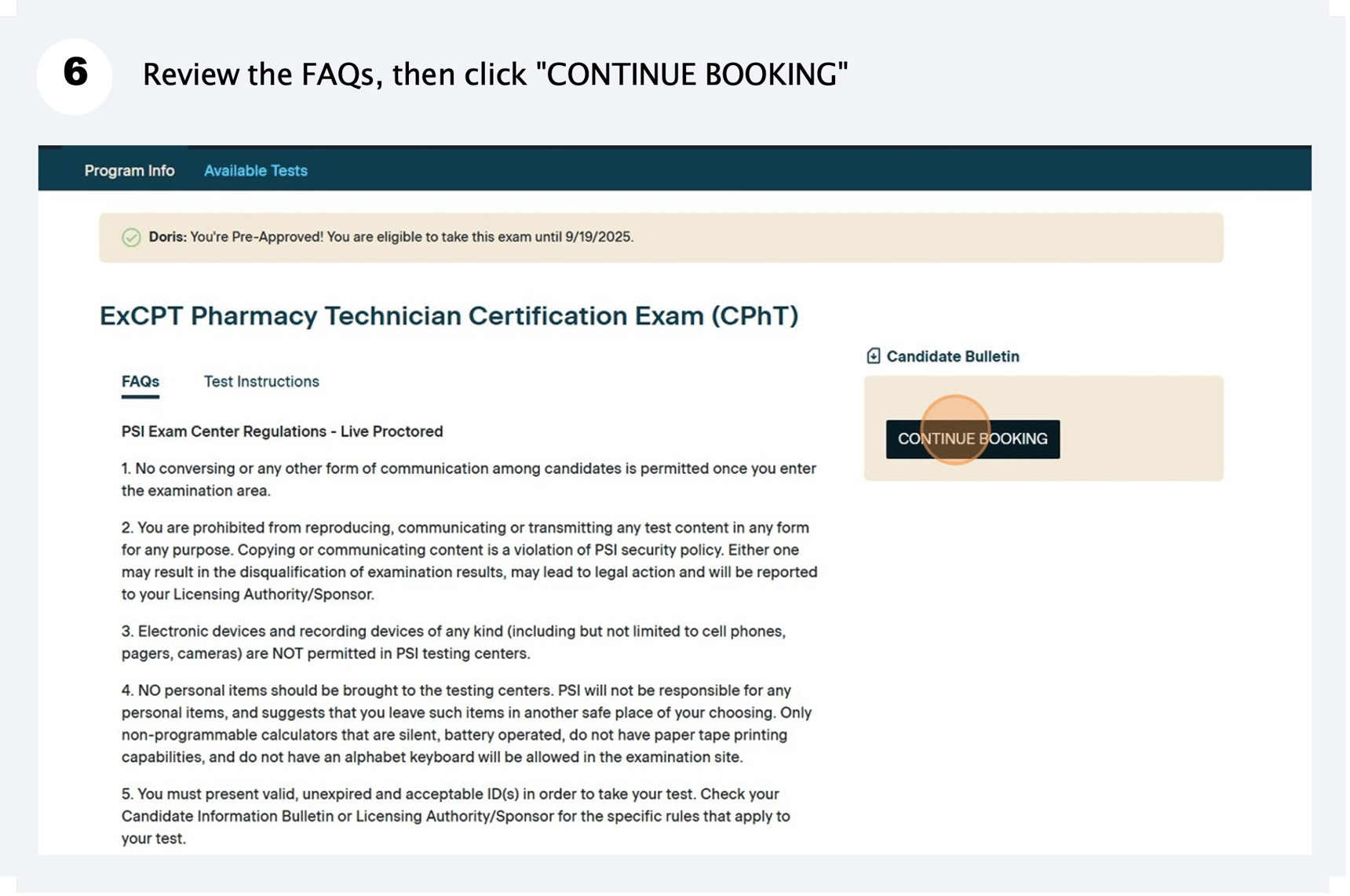 How to Schedule an Exam with PSI