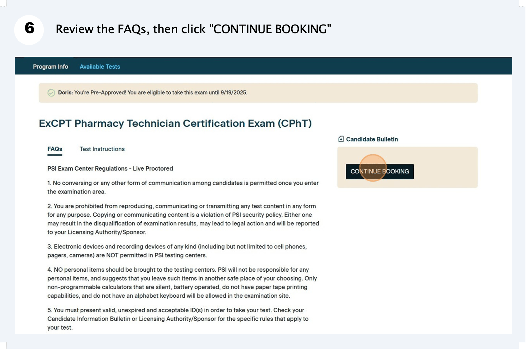 How to Schedule an Exam with PSI