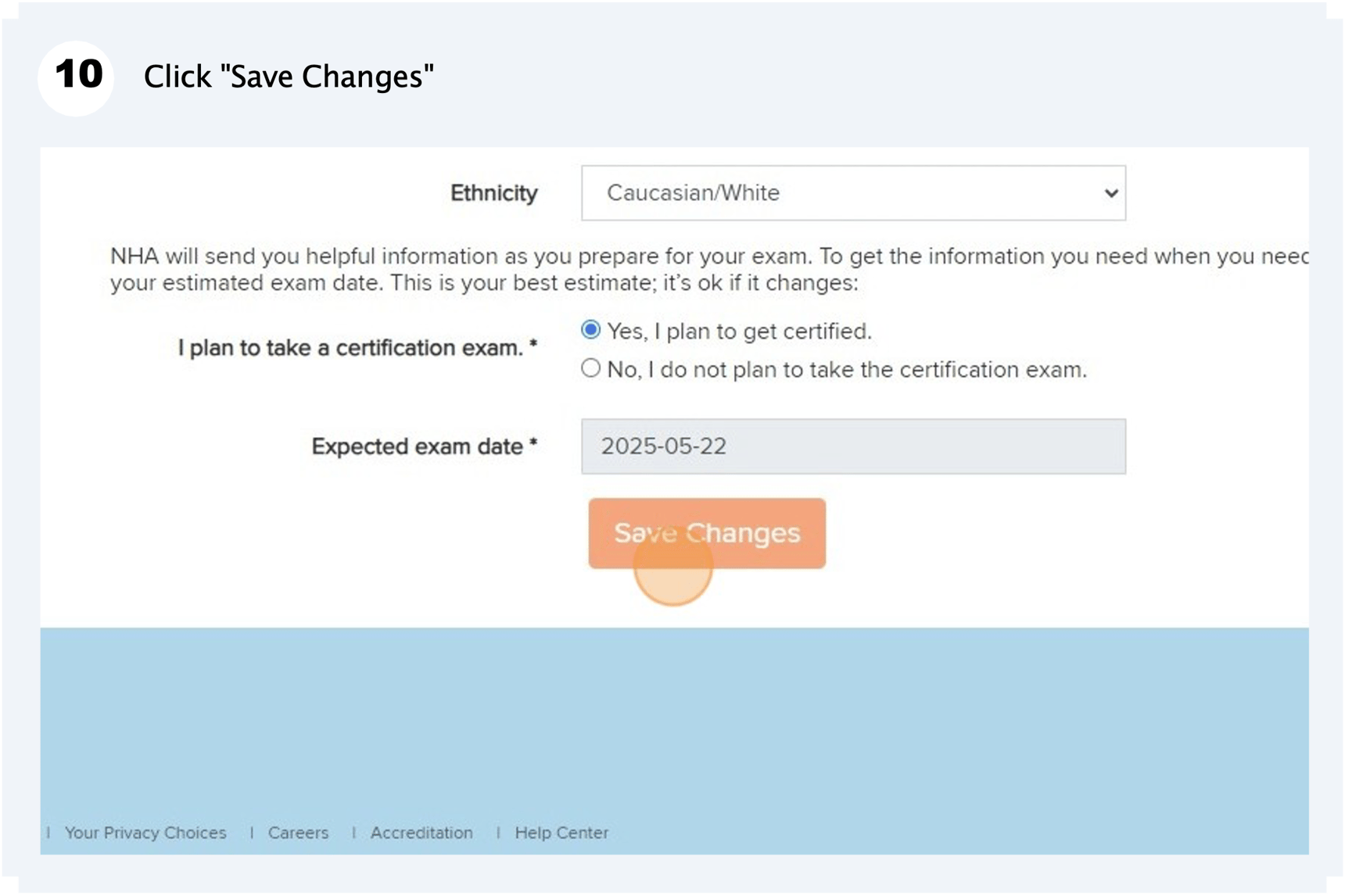 How to Create an NHA Candidate Account