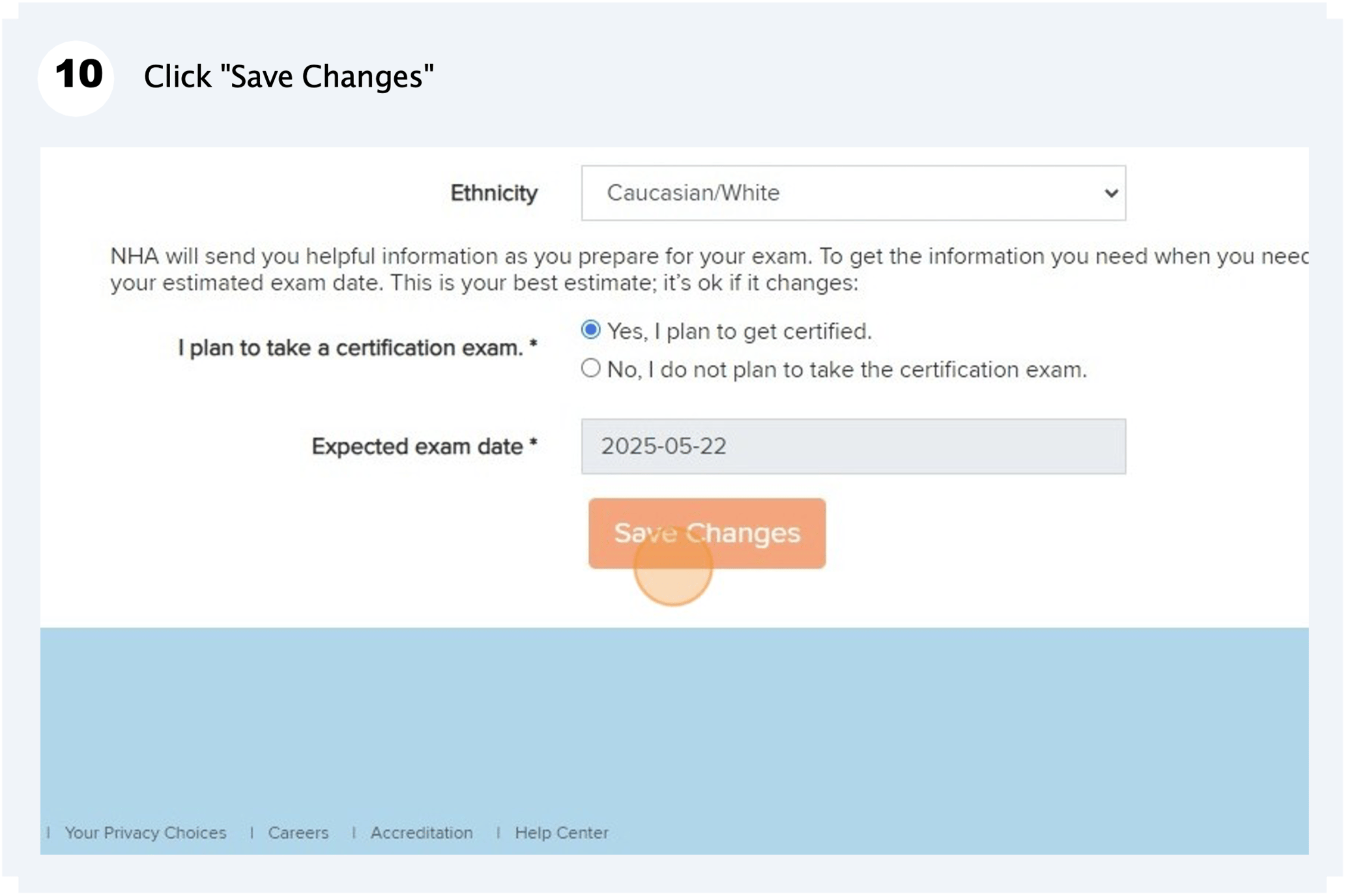 How to Create an NHA Candidate Account