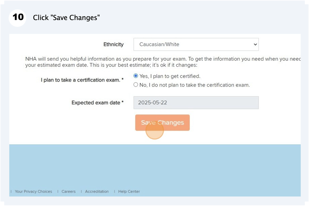 How to Create an NHA Candidate Account