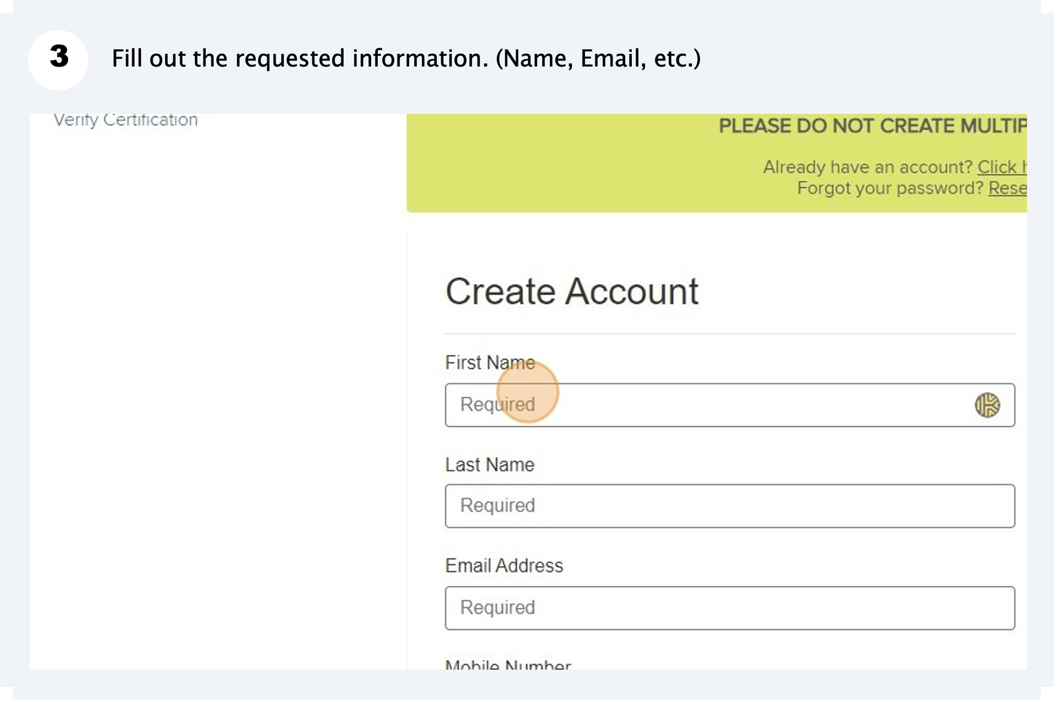 How to Create an NHA Candidate Account