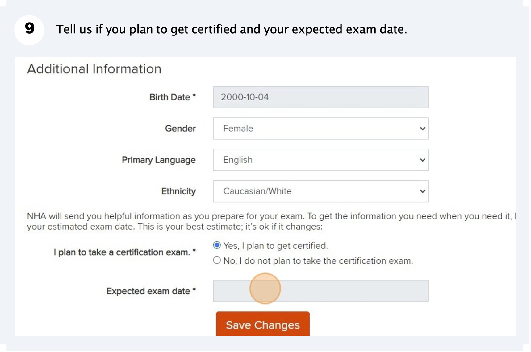 How to Create an NHA Candidate Account