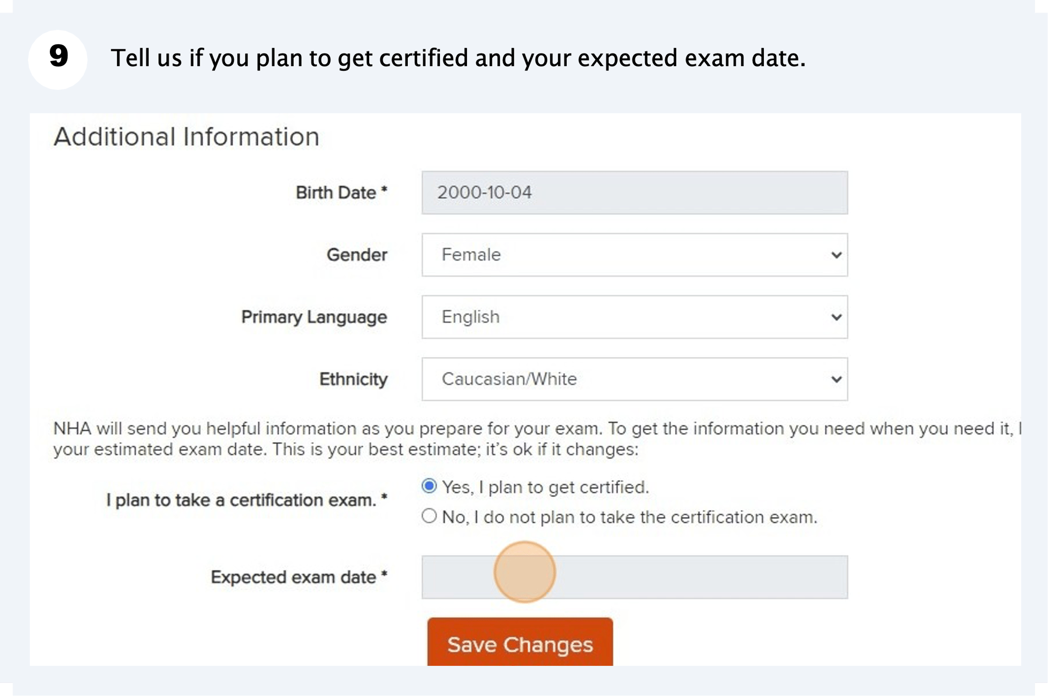 How to Create an NHA Candidate Account