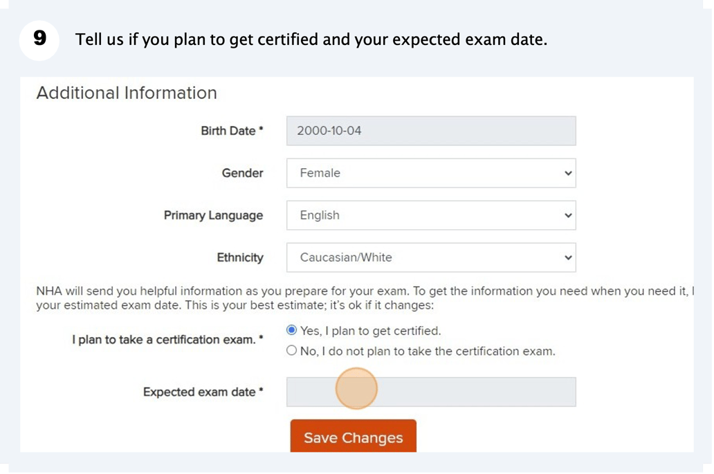 How to Create an NHA Candidate Account