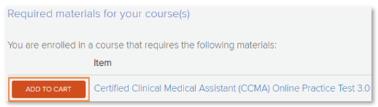 How to Purchase Study Materials Through a Course