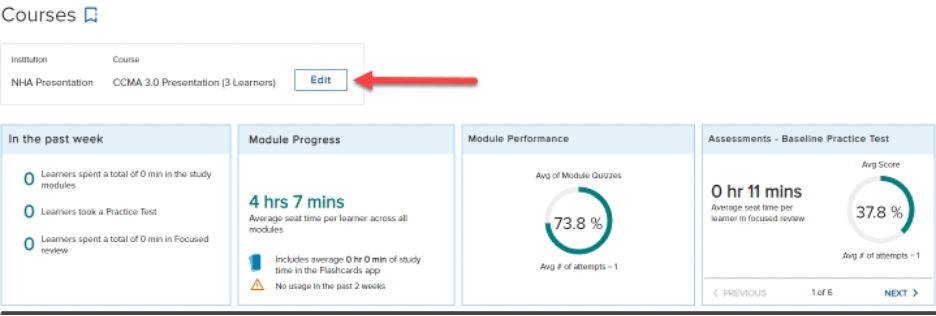 How to View Study Material Reporting