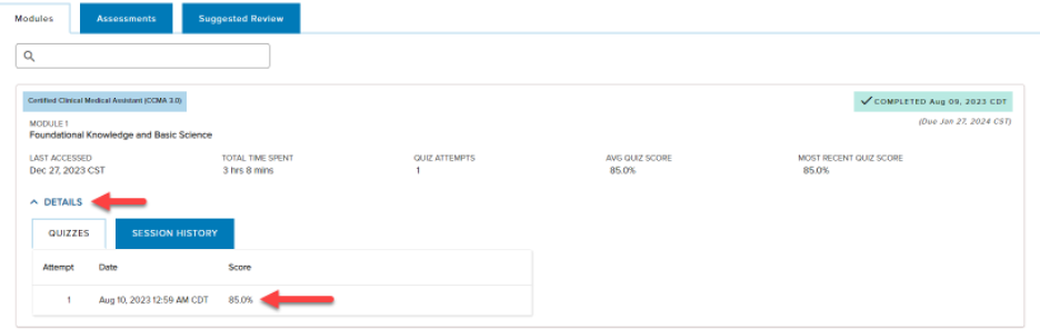 How to View Study Material Reporting