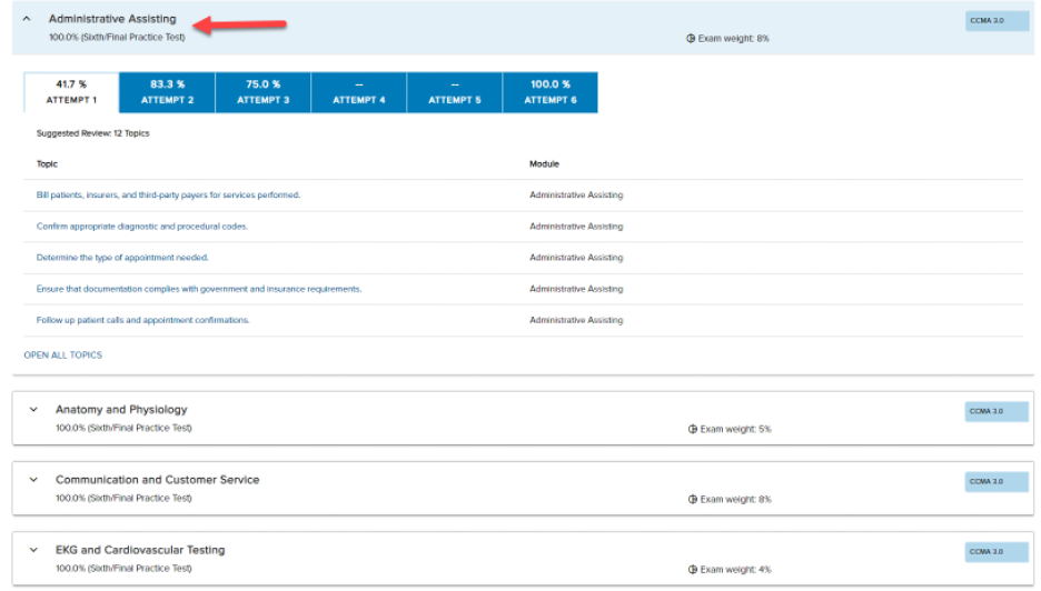 How to View Study Material Reporting