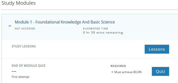 Accessing Online Study Materials as an Individual
